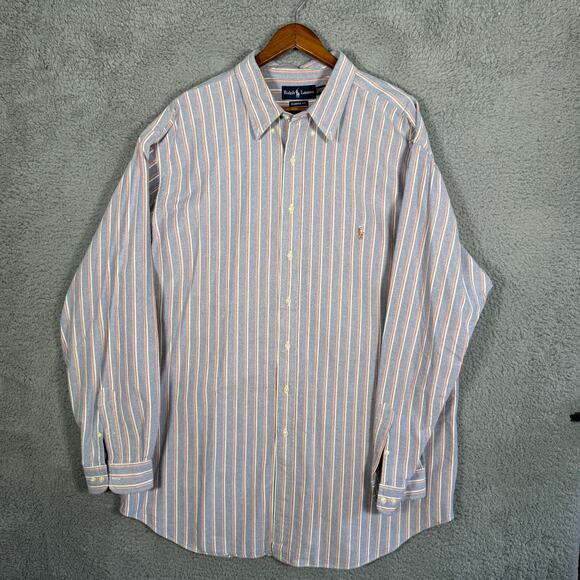 Polo Ralph Lauren | Shirts | Polo Ralph Lauren Classic Fit Striped Shirt Mens 2xlt Tall Long ...
